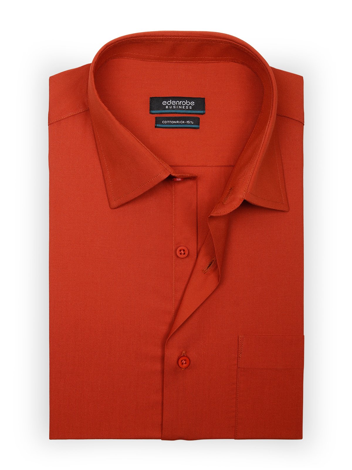 edenrobe Men's Rust Shirt - EMTSP17-10976 – edenrobe Pakistan