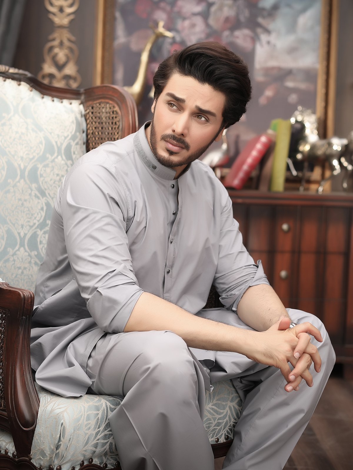 edenrobe Men's Black Unstitched - EMUC18-EMNENT – edenrobe Pakistan