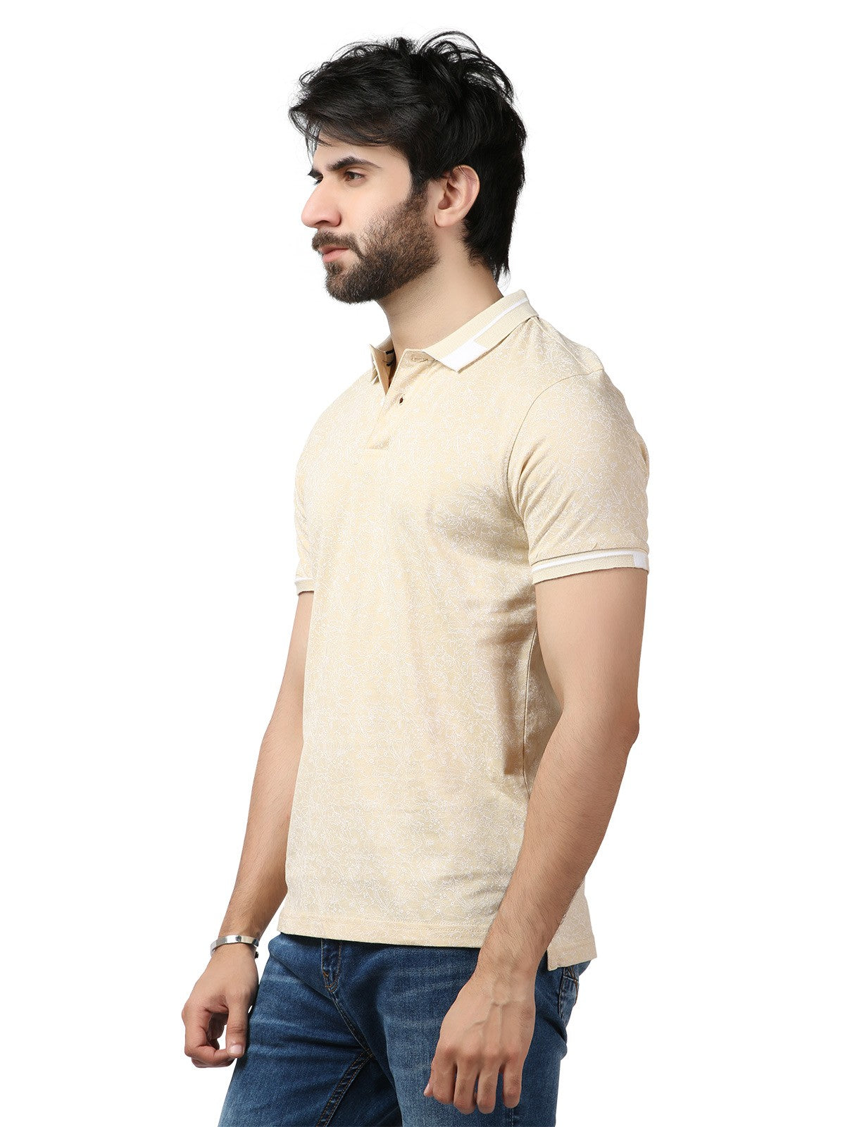 edenrobe Men's Cream Polo Shirt - EMTPS19-043 – edenrobe Pakistan
