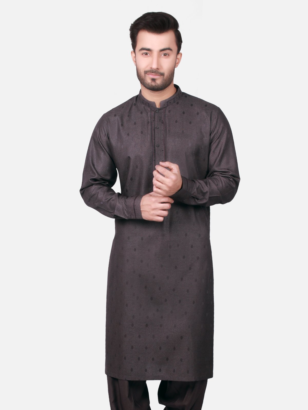 edenrobe Men's Brown Swish Collection - EMTSW19S-9725 – edenrobe Pakistan