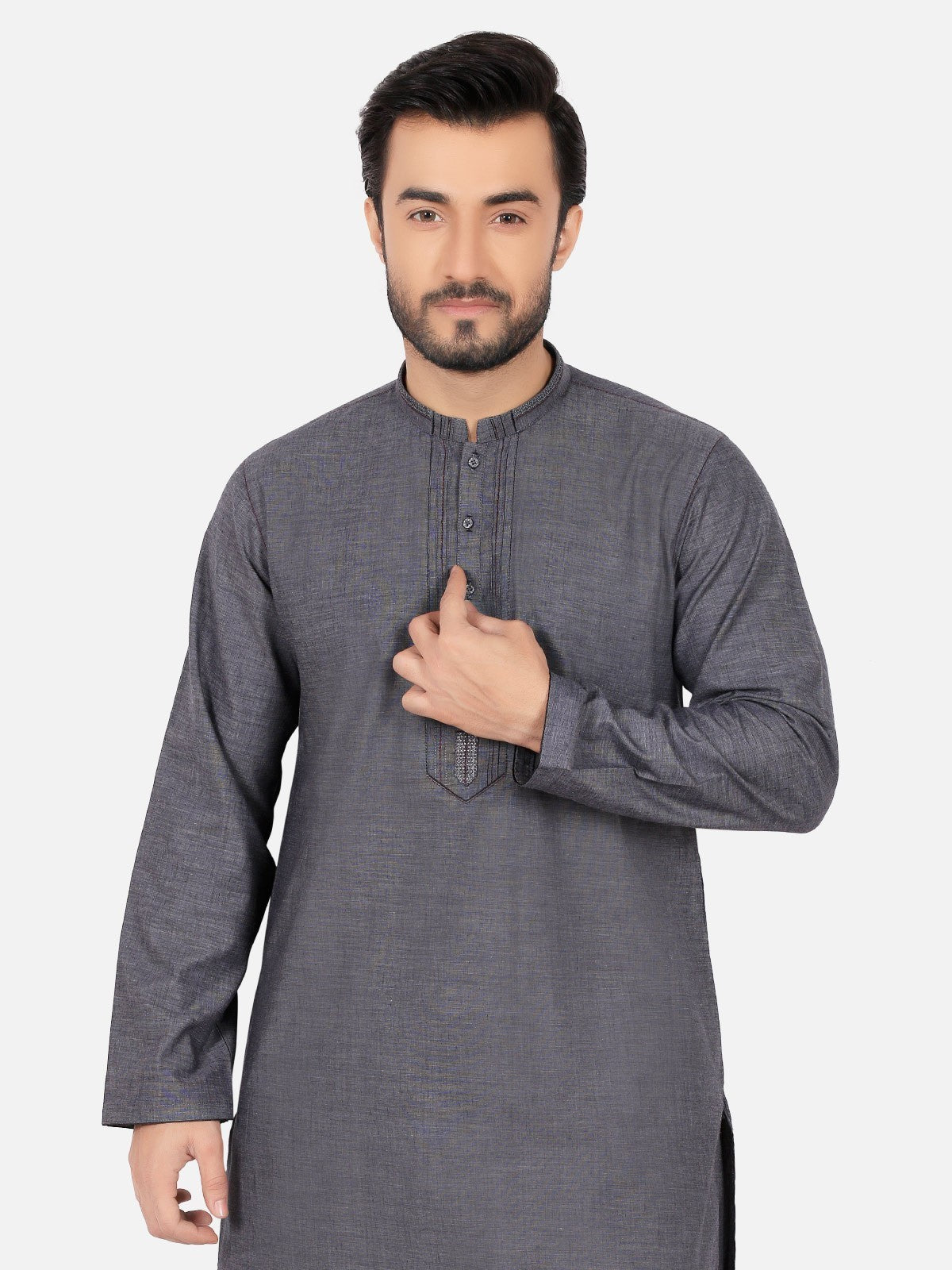 edenrobe Men's Dark Grey Swish Collection - EMTSW19S-9745 – edenrobe Pakistan