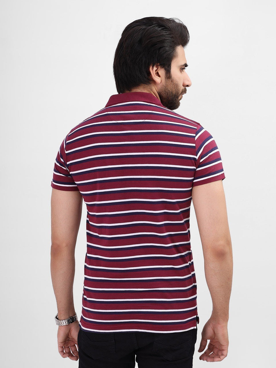 edenrobe Men's Maroon Polo Shirt - EMTPS21-019 – edenrobe Pakistan