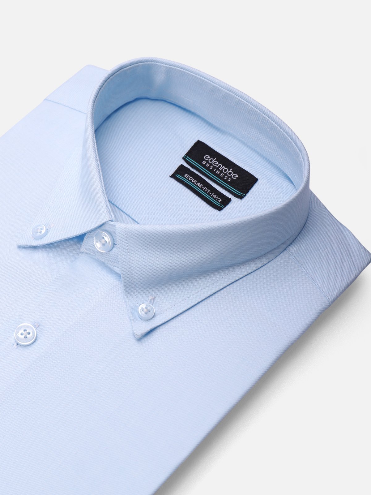 edenrobe Men's Ice Blue Plain Shirt - EMTSB21-031 – edenrobe Pakistan