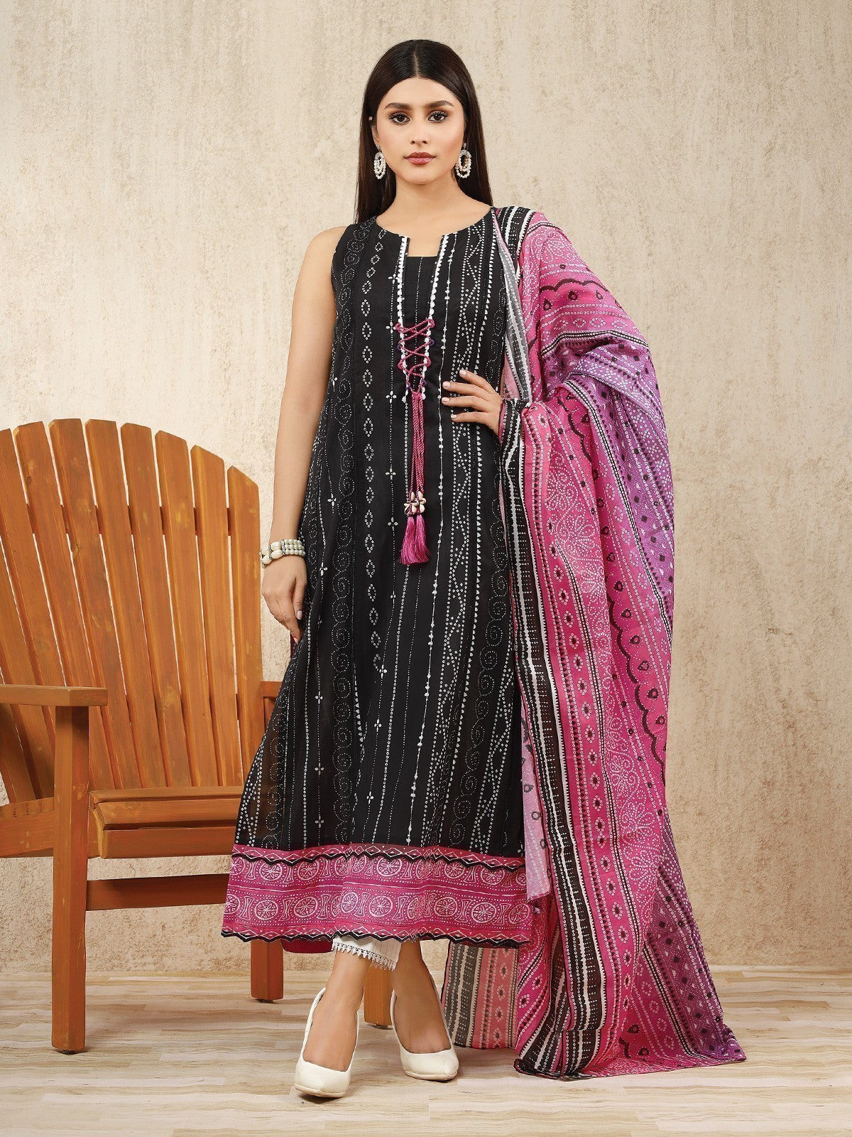 edenrobe Women's Black Unstitched 2PC Lawn - EWU22A1-23249 – edenrobe ...